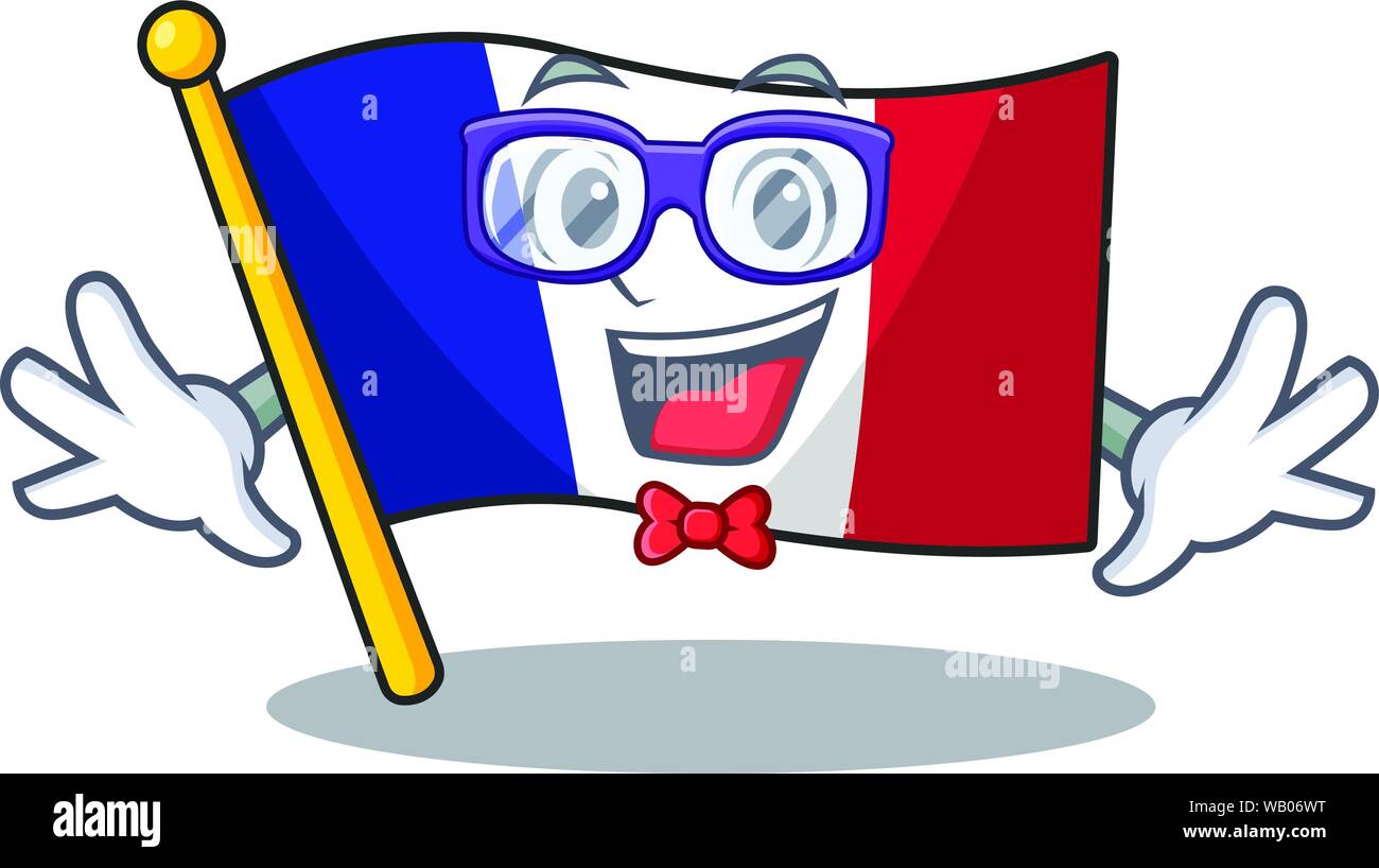 Geek flag france isolated with the mascot Stock Vector Image & Art - Alamy