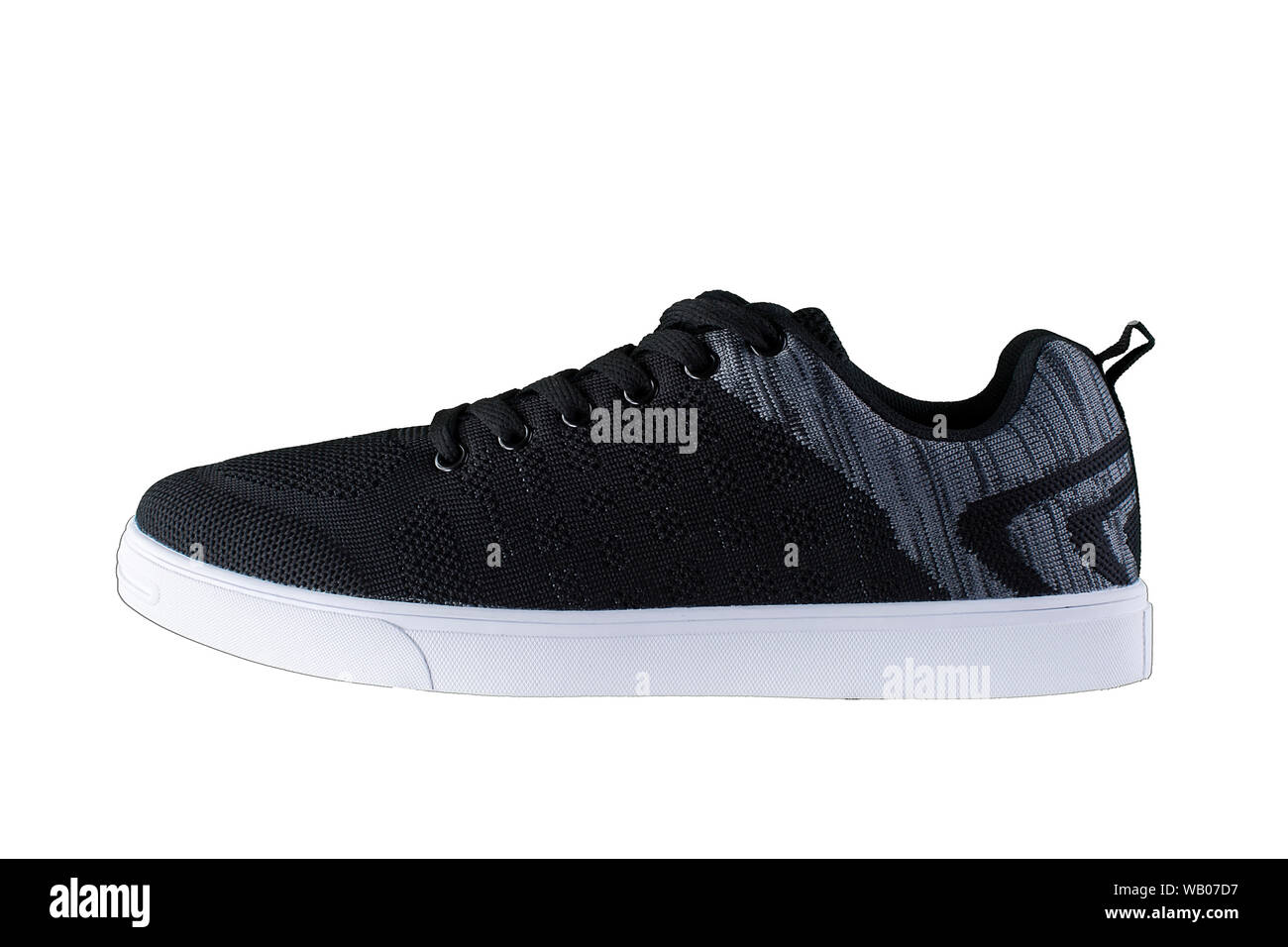 Sneakers. Sports shoes side view on a white background Stock Photo - Alamy