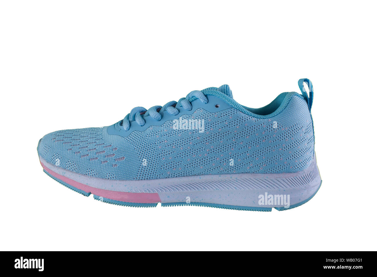 Sneakers. Sports shoes side view on a white background Stock Photo - Alamy