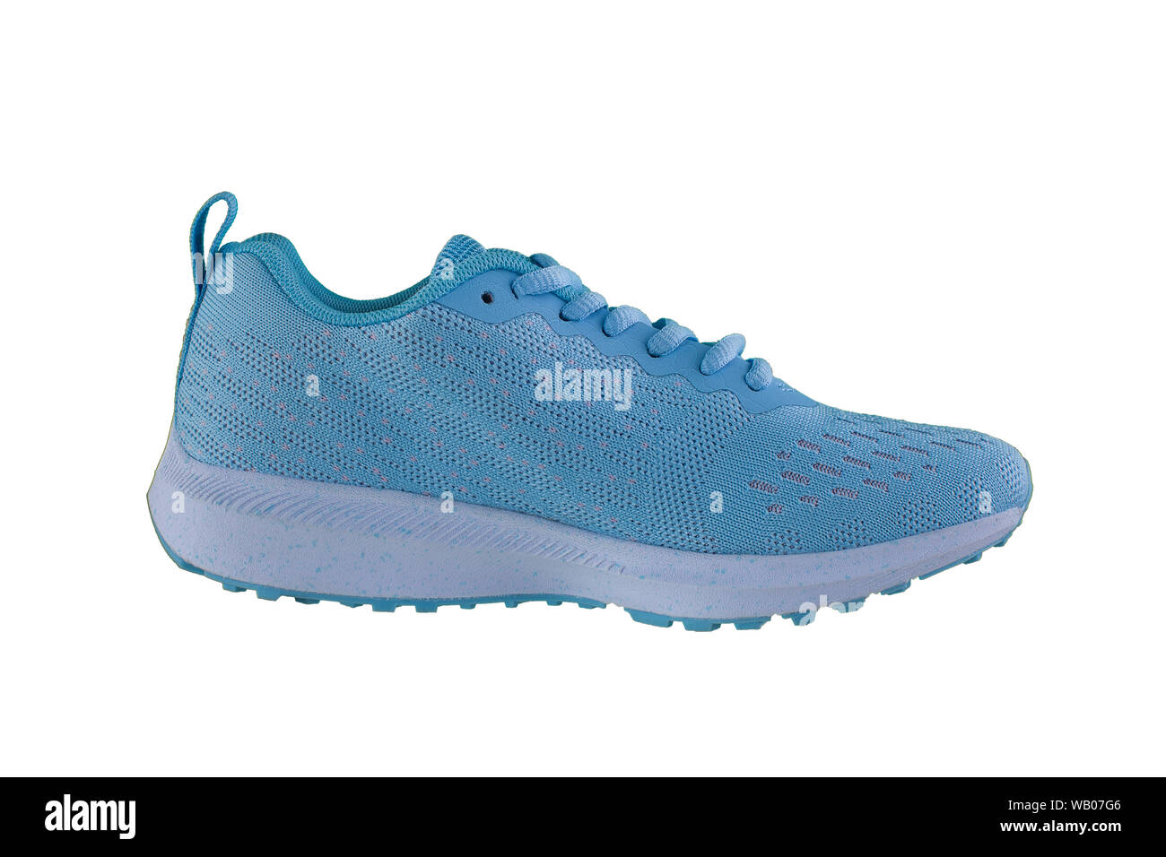 Sneakers. Sports shoes side view on a white background Stock Photo - Alamy