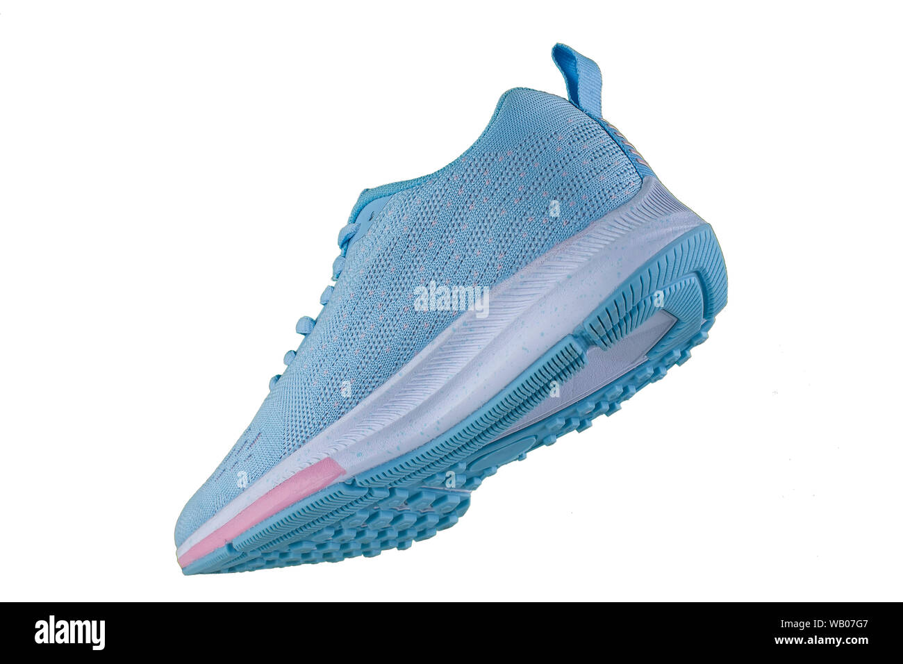Sneakers. Sports shoes side view on a white background Stock Photo - Alamy