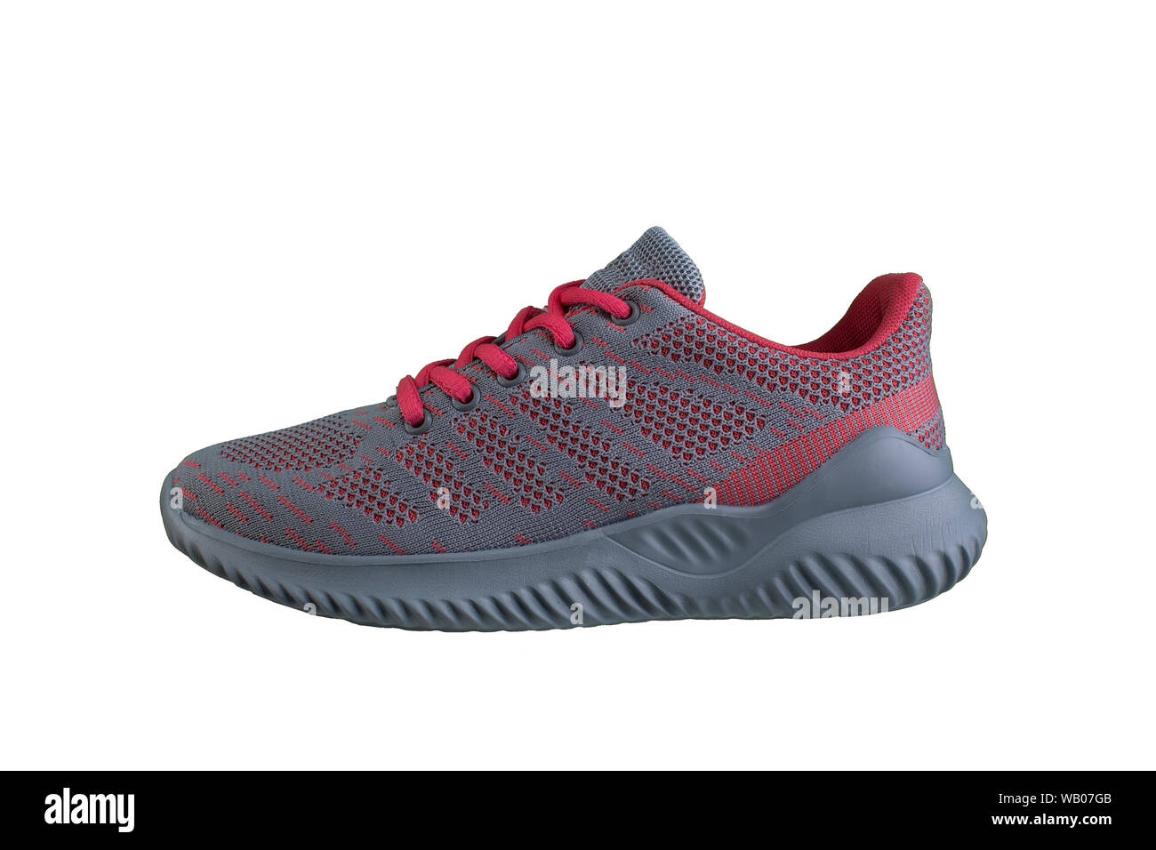 Sneakers. Sports shoes side view on a white background Stock Photo - Alamy