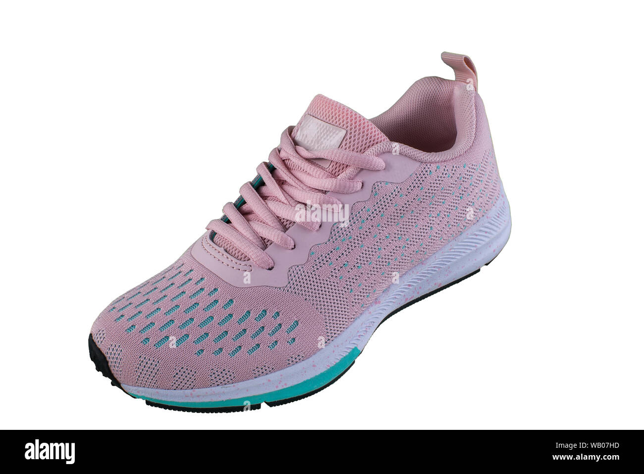 Sneakers. Sports shoes side view on a white background Stock Photo - Alamy