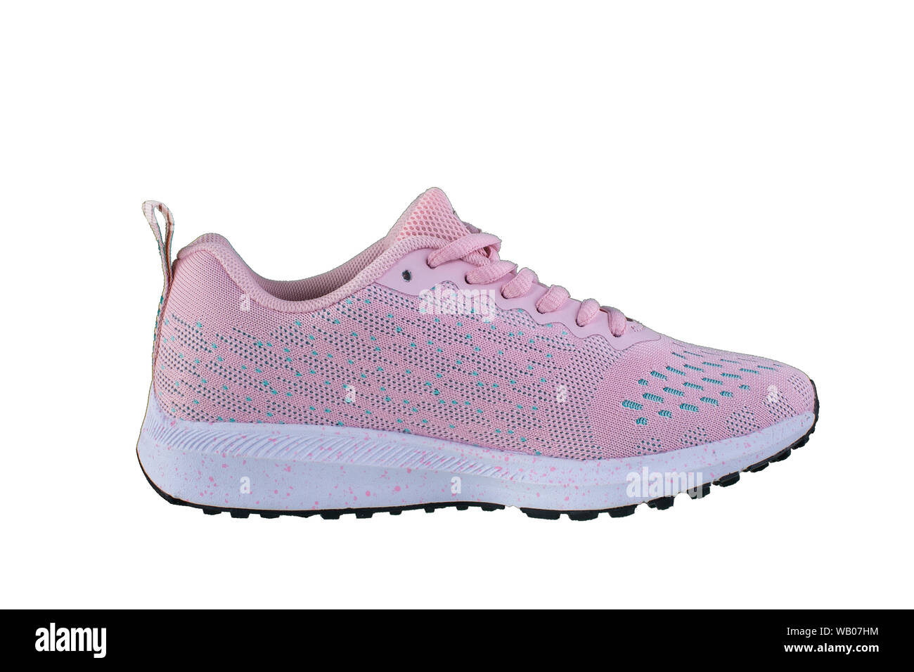 Sneakers. Sports shoes side view on a white background Stock Photo - Alamy