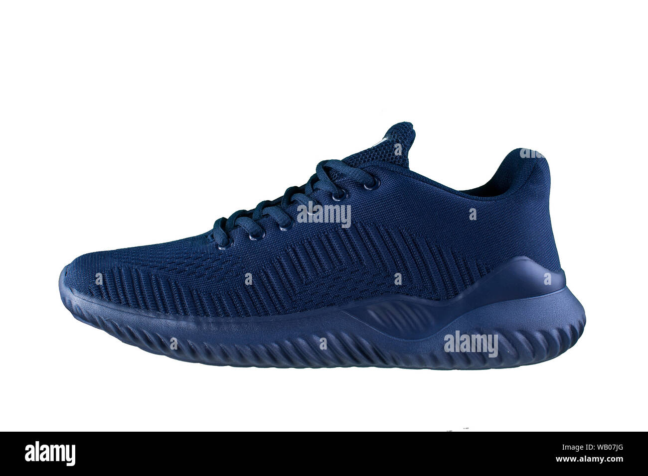 Sneakers. Sports shoes side view on a white background Stock Photo - Alamy