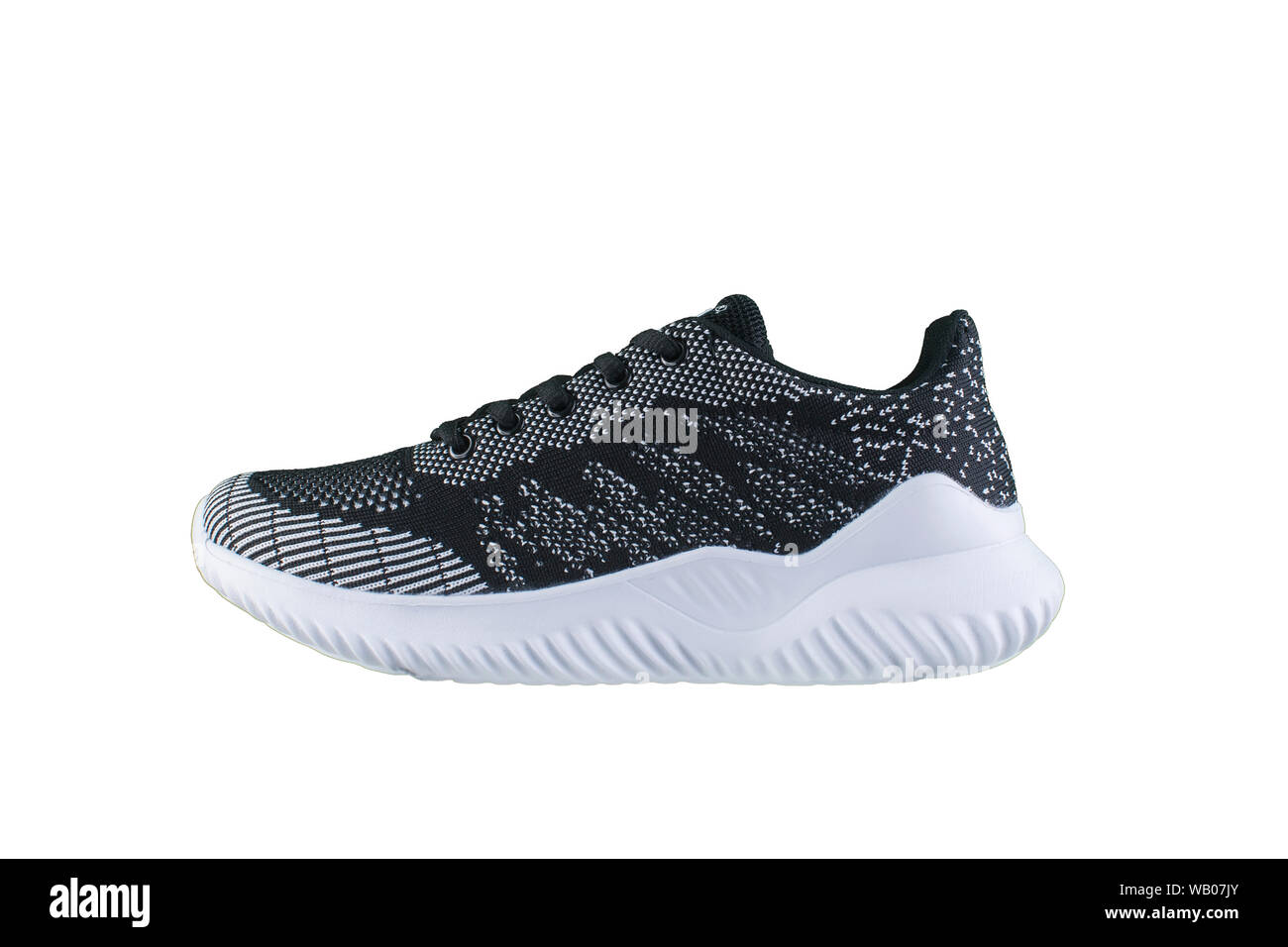 Sneakers. Sports shoes side view on a white background Stock Photo - Alamy