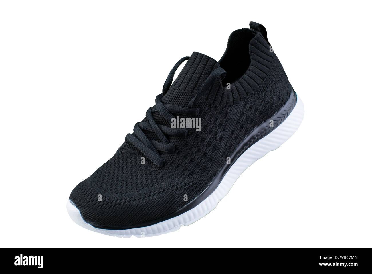 Sneakers. Sports shoes side view on a white background Stock Photo - Alamy