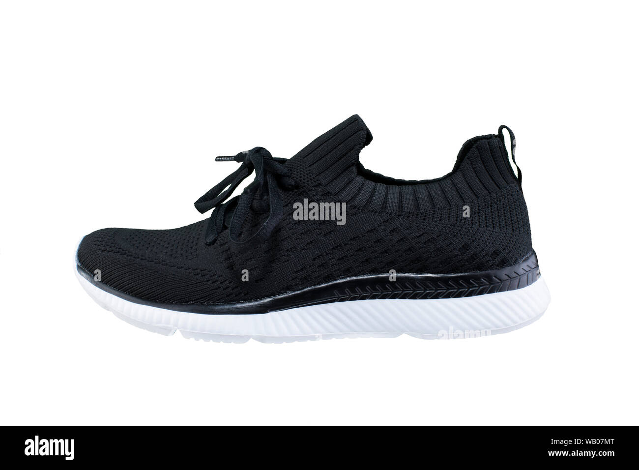 Sneakers. Sports shoes side view on a white background Stock Photo - Alamy