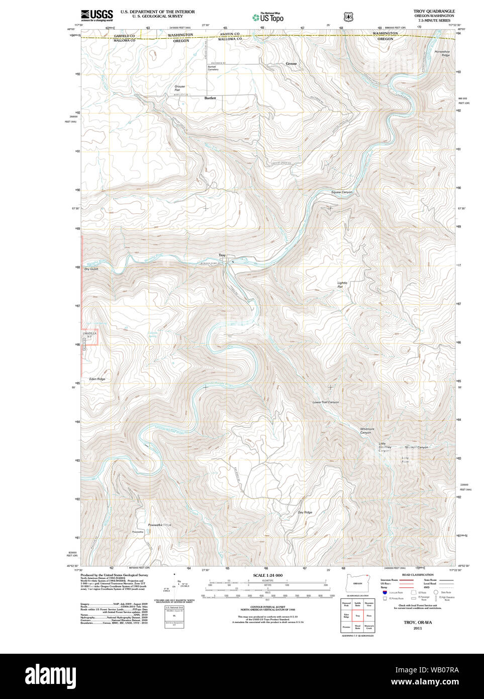 Map oregon usgs hi-res stock photography and images - Alamy