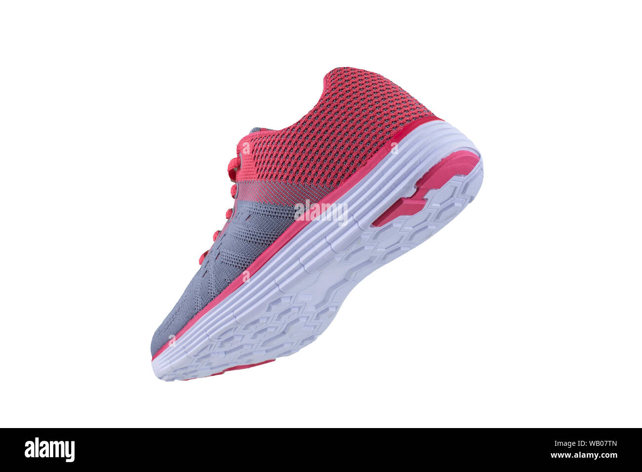 Sneakers. Sports shoes side view on a white background Stock Photo - Alamy