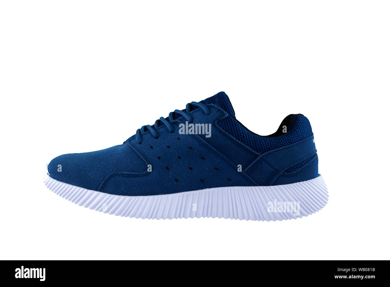 Sneakers. Sports shoes side view on a white background Stock Photo - Alamy