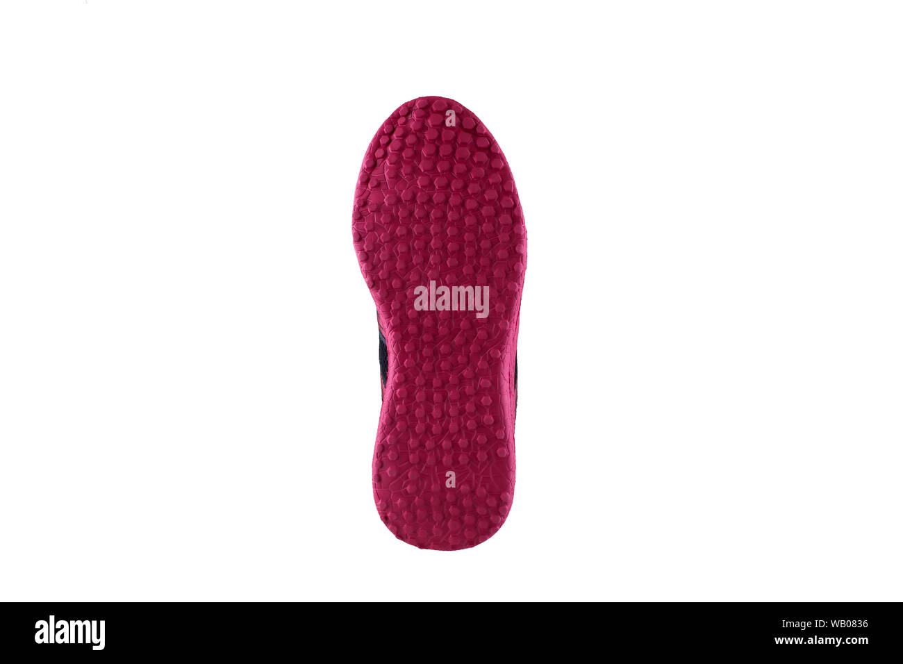 Red rubber sole with sneakers on a white background Stock Photo - Alamy