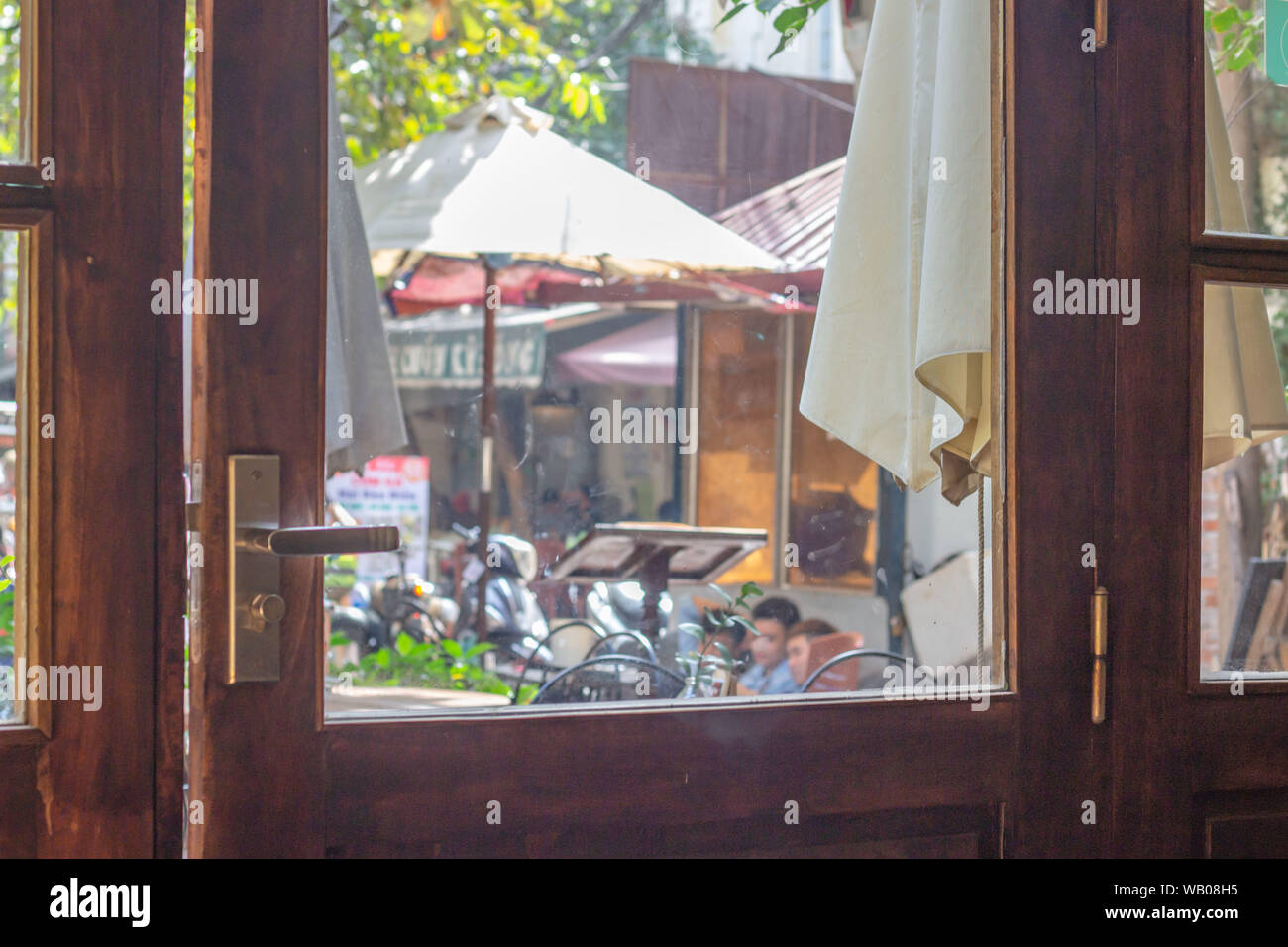 blurred background of window Stock Photo - Alamy
