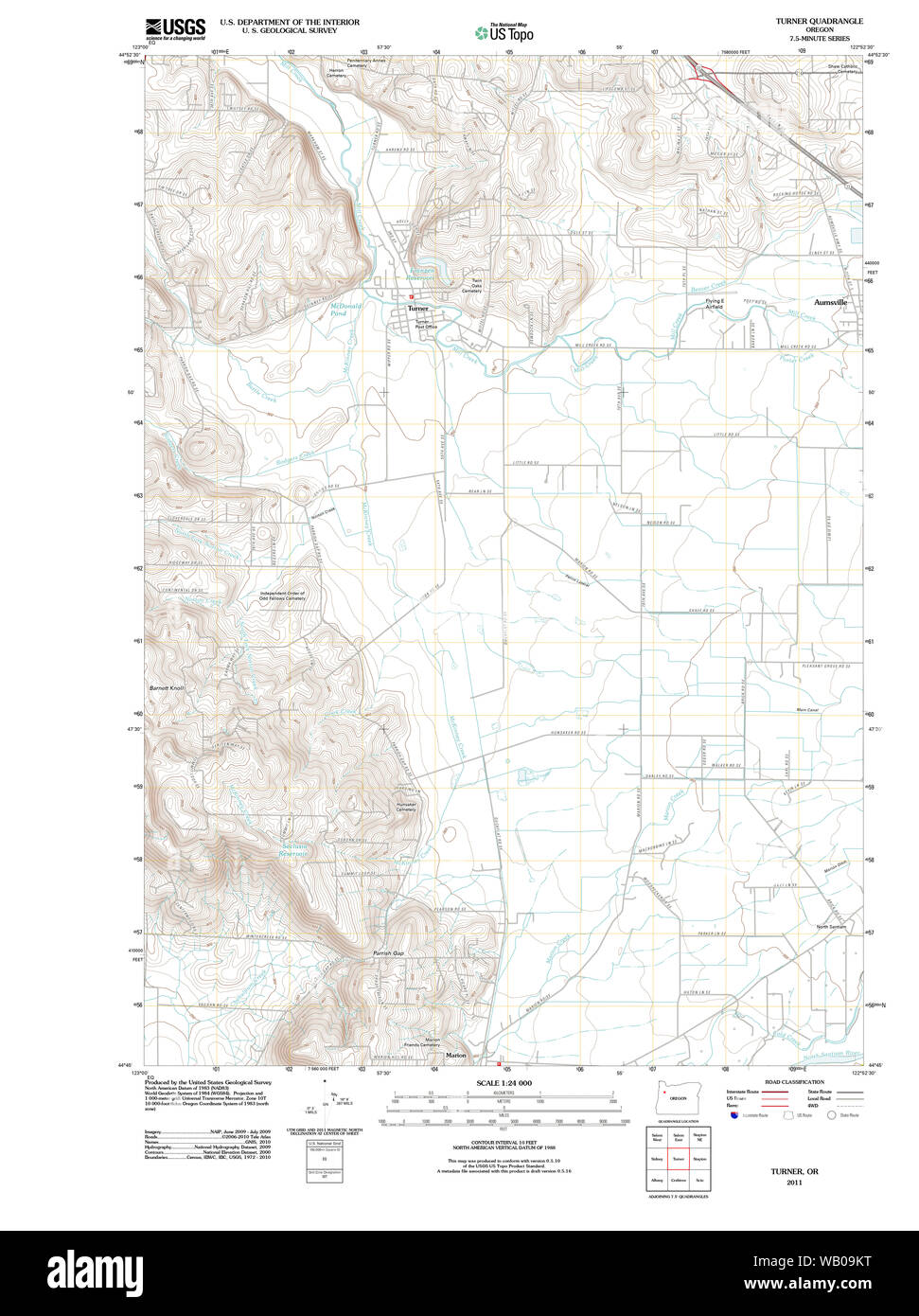 Map oregon usgs hi-res stock photography and images - Alamy