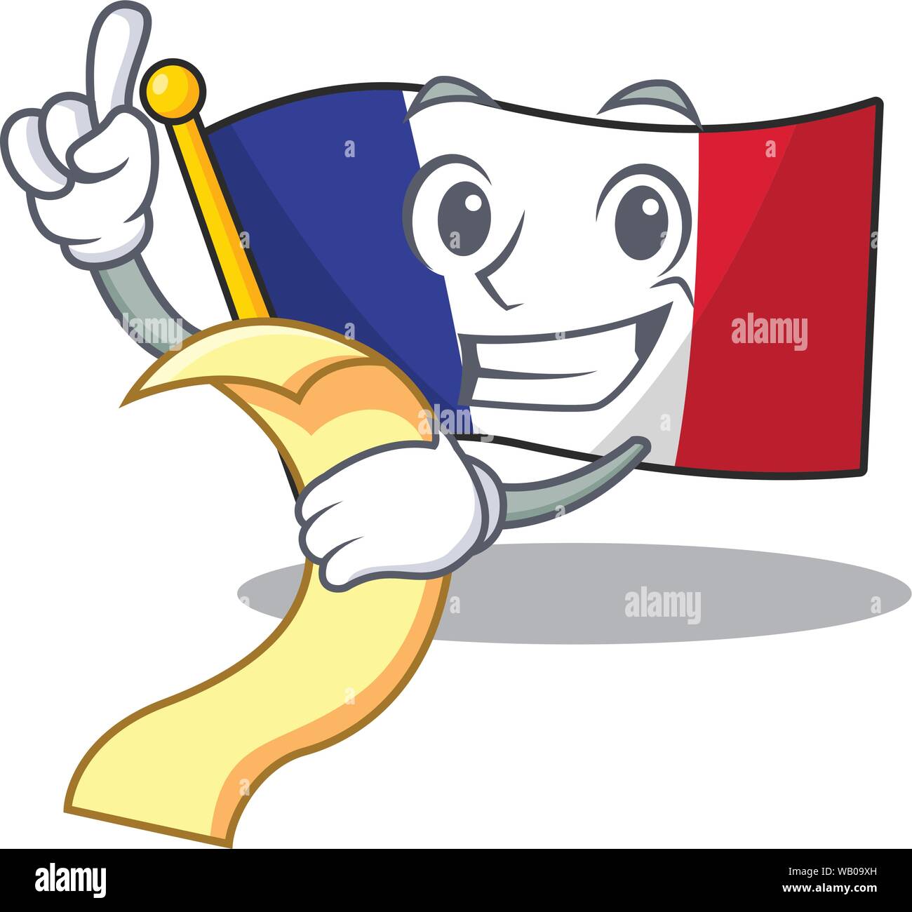 With menu flag france in the cartoon shape Stock Vector Image & Art - Alamy