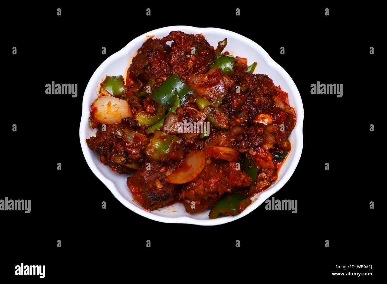 Chicken Chilly - a spicy delight of Kerala Stock Photo - Alamy