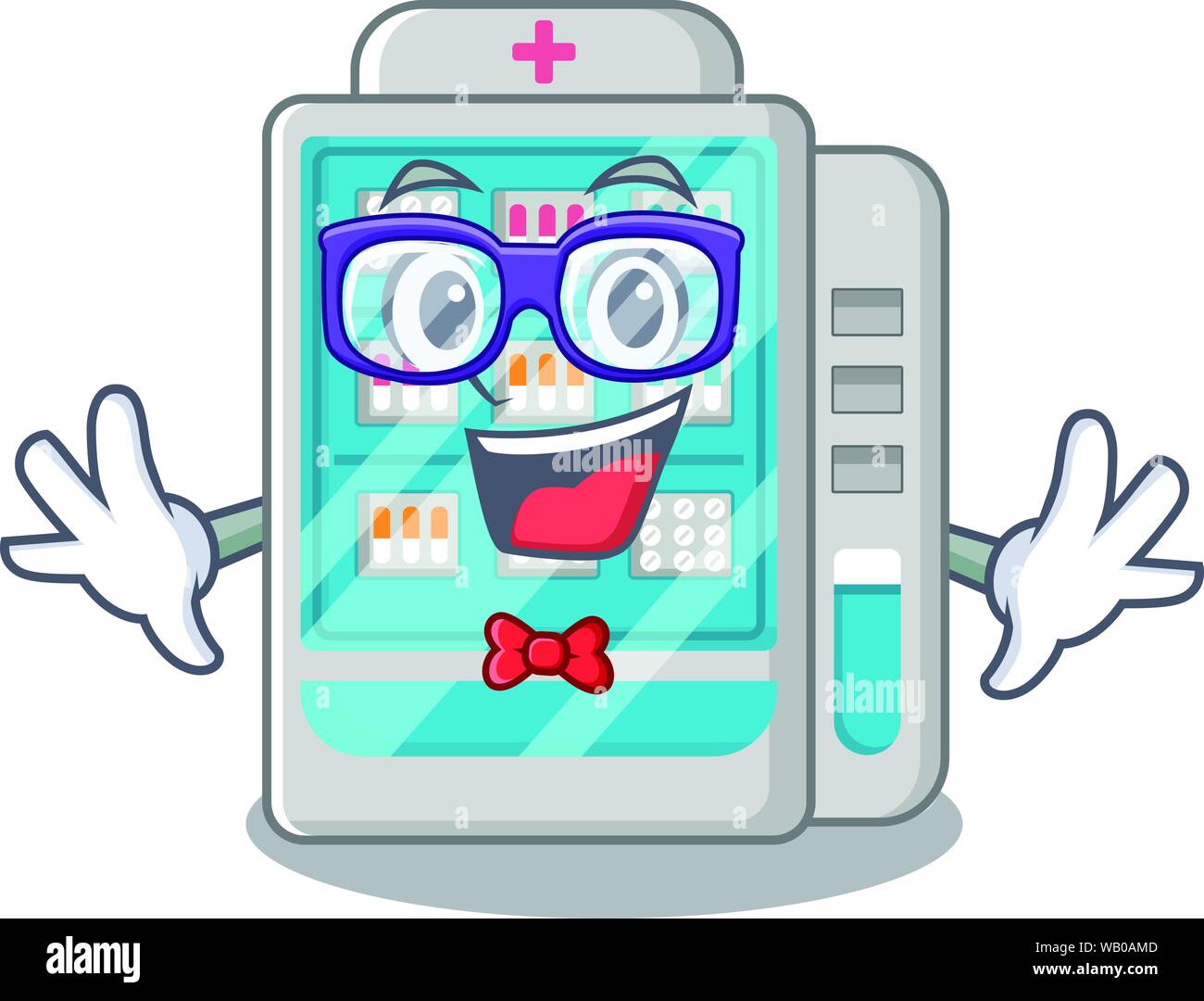 Geek medicines vending machine in character shape Stock Vector Image ...
