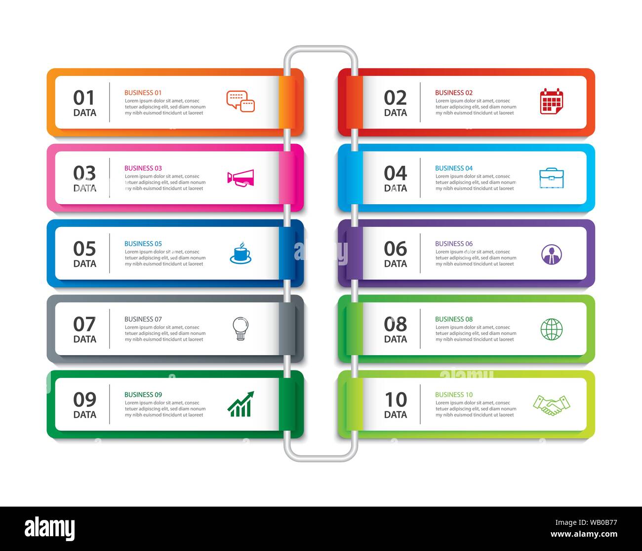 10 step infographics hi-res stock photography and images - Alamy