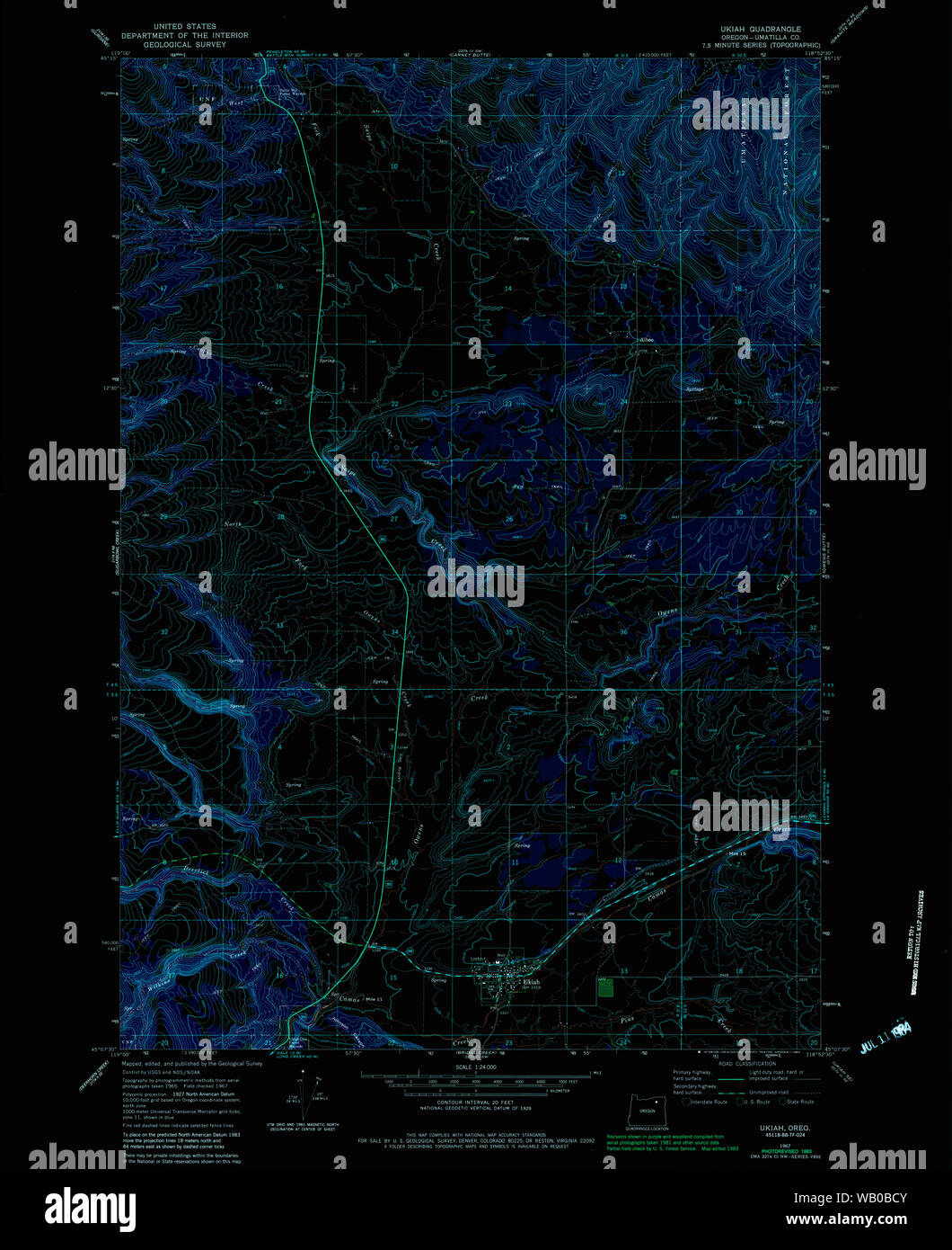 Map of ukiah hi-res stock photography and images - Alamy