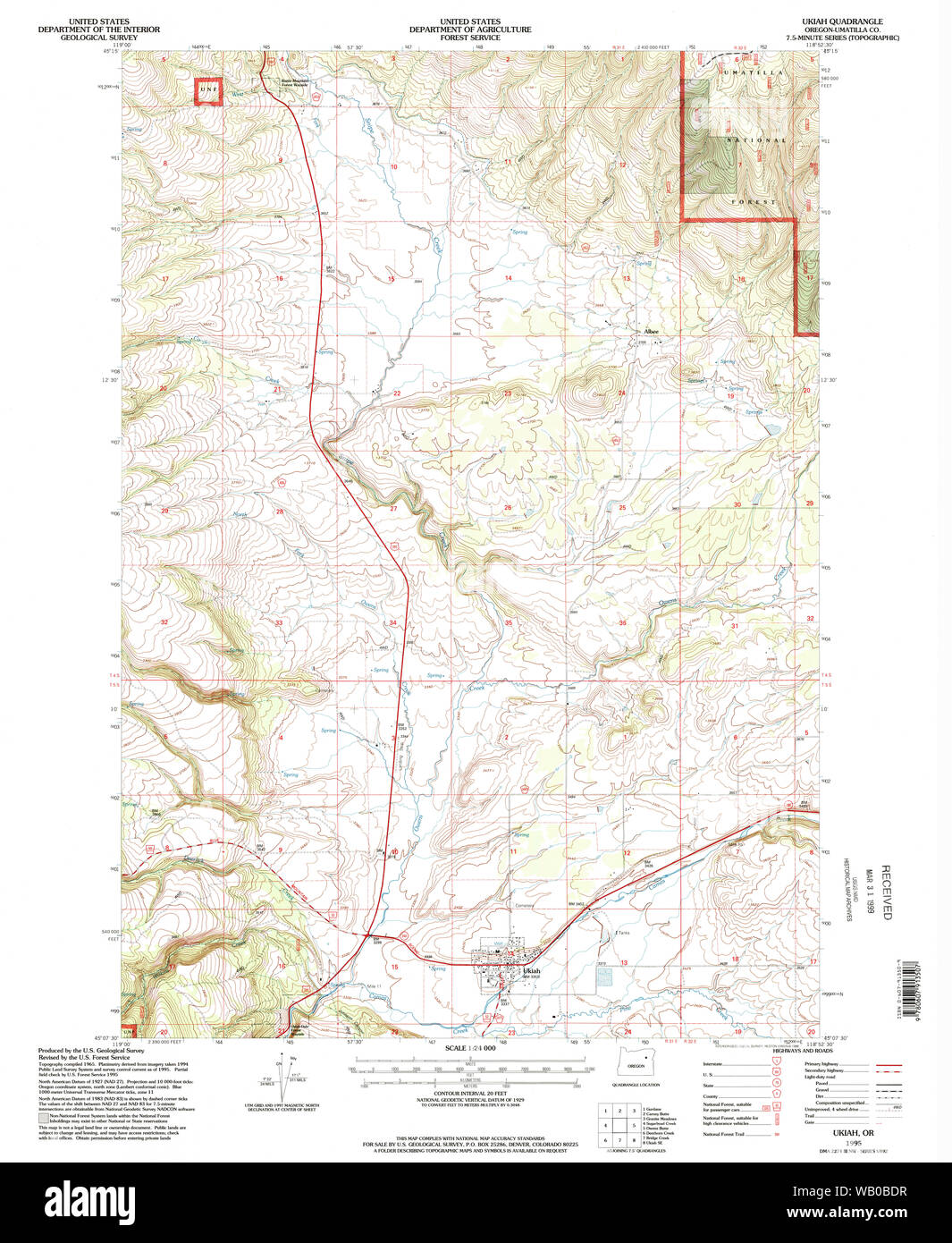 Map of ukiah hi-res stock photography and images - Alamy