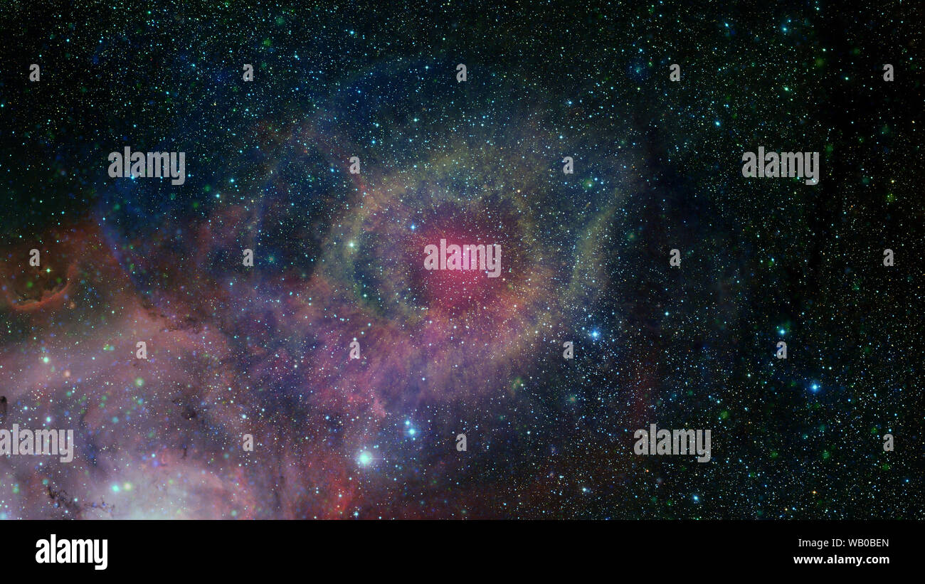 Infinite space background with nebulas and stars. This image elements ...