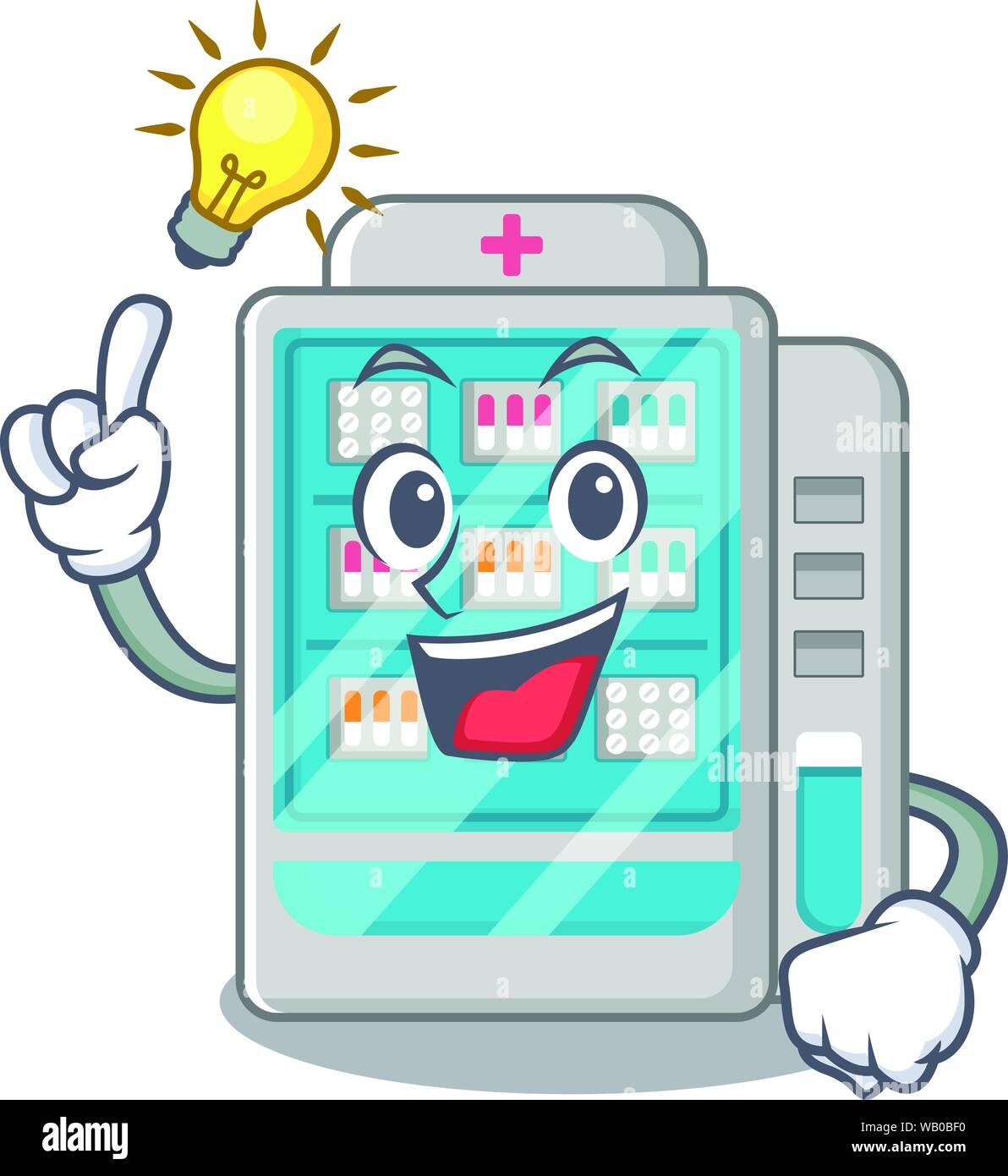 Have an idea medicines vending machine on a mascot Stock Vector Image ...