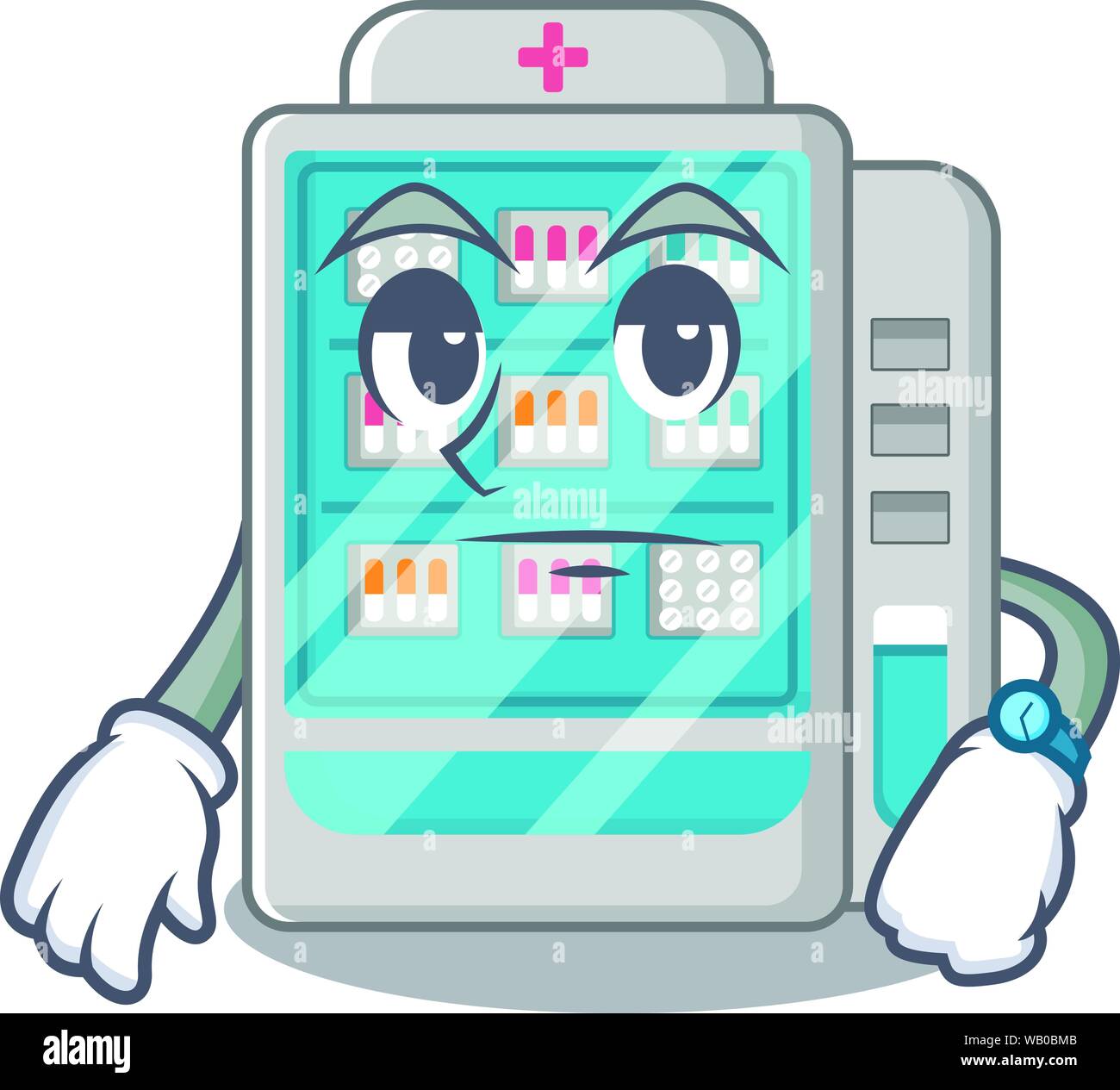 Waiting medicines vending machine on a mascot Stock Vector Image & Art ...