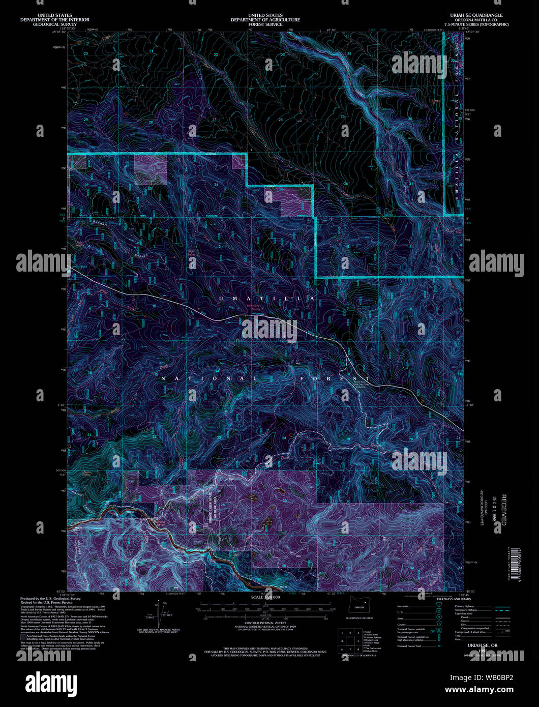 Map of ukiah hi-res stock photography and images - Alamy