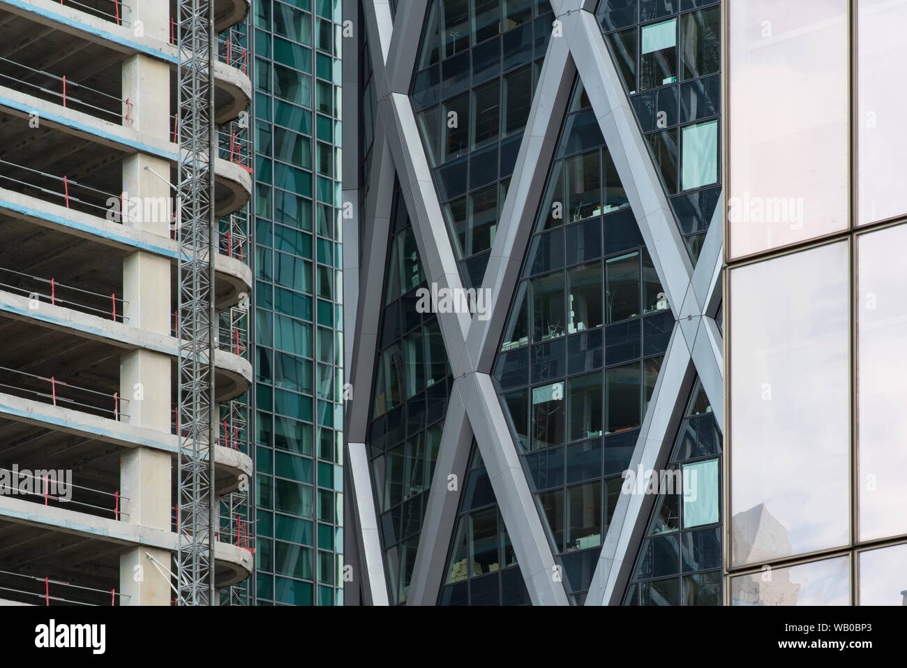 Detail of a modern glass building in Paris, France Stock Photo - Alamy