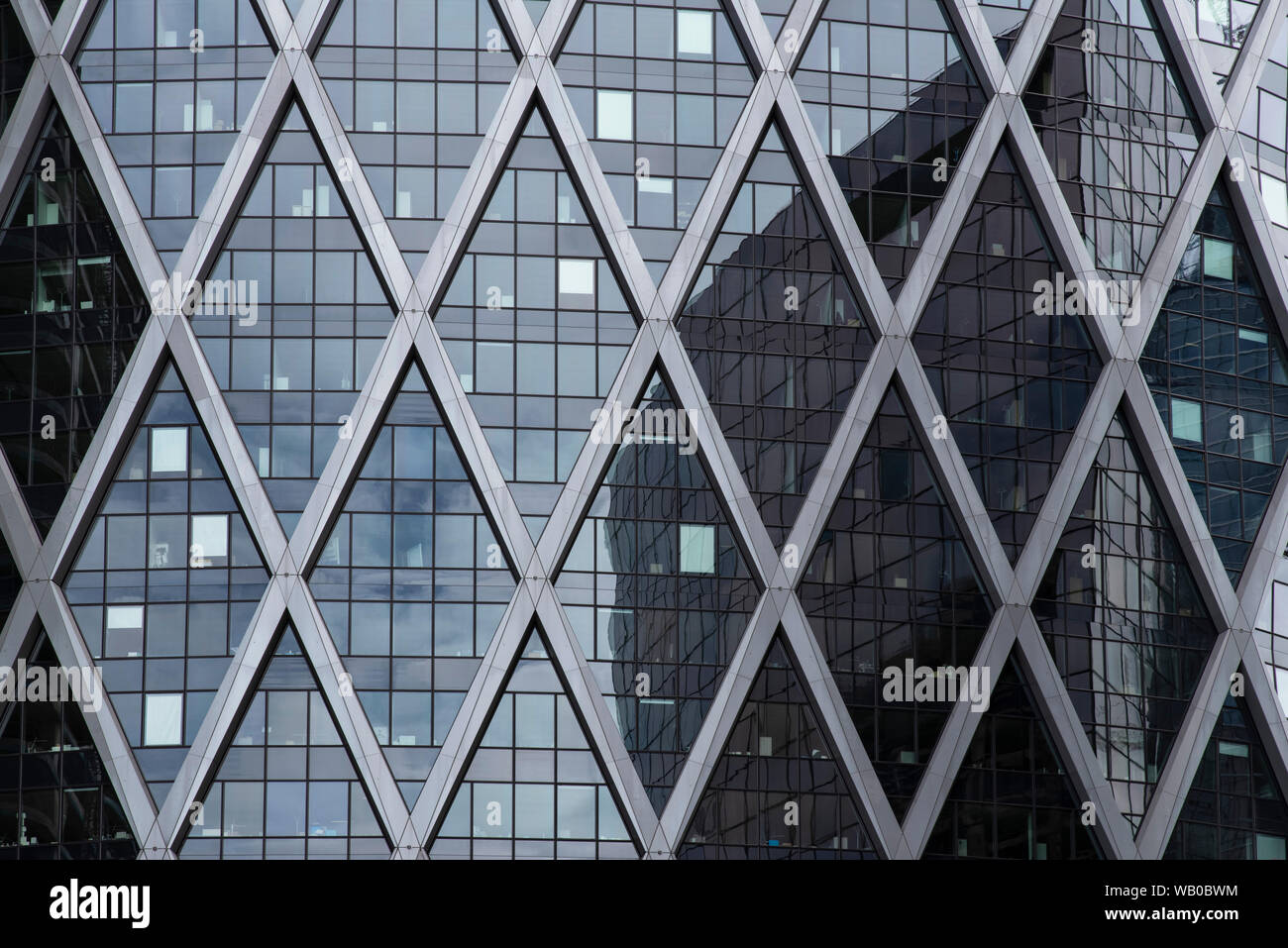 Detail of a modern glass building in Paris, France Stock Photo - Alamy