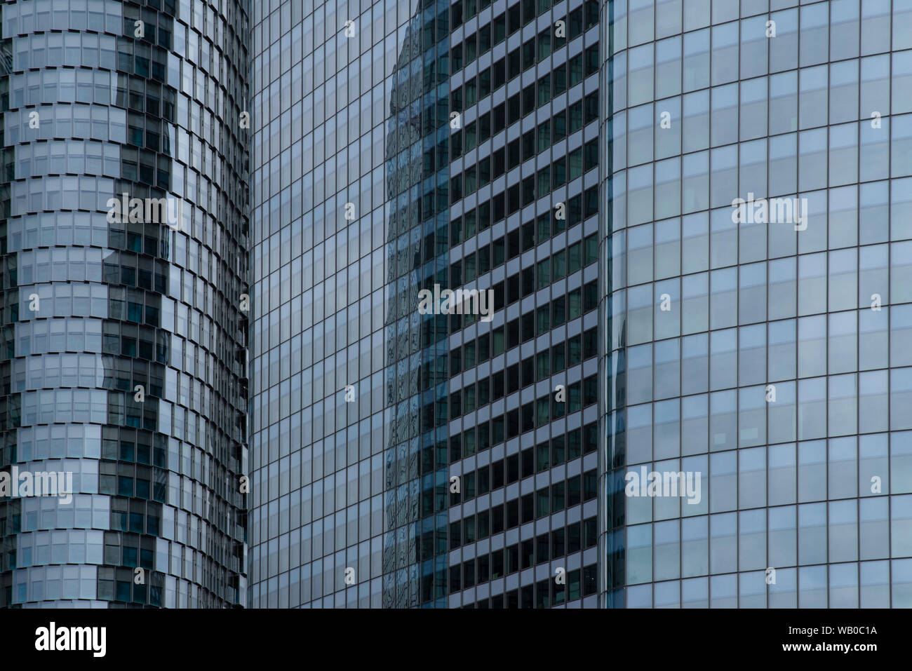 Detail of a modern glass building in Paris, France Stock Photo - Alamy