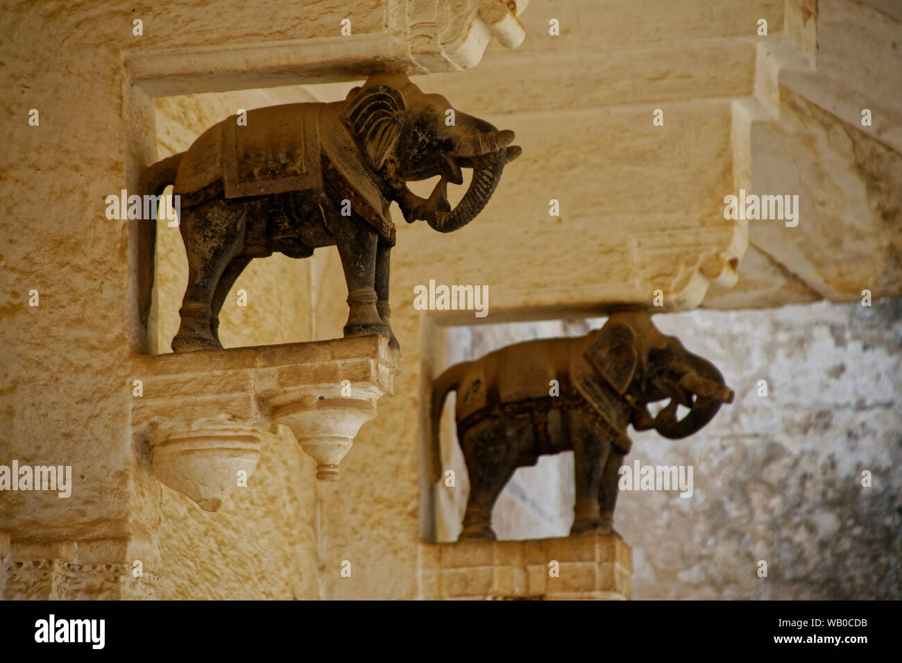 Sculpture of Elephant in stone Stock Photo - Alamy
