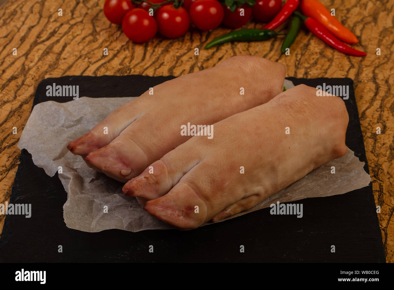 Raw pigs feet hi-res stock photography and images - Alamy