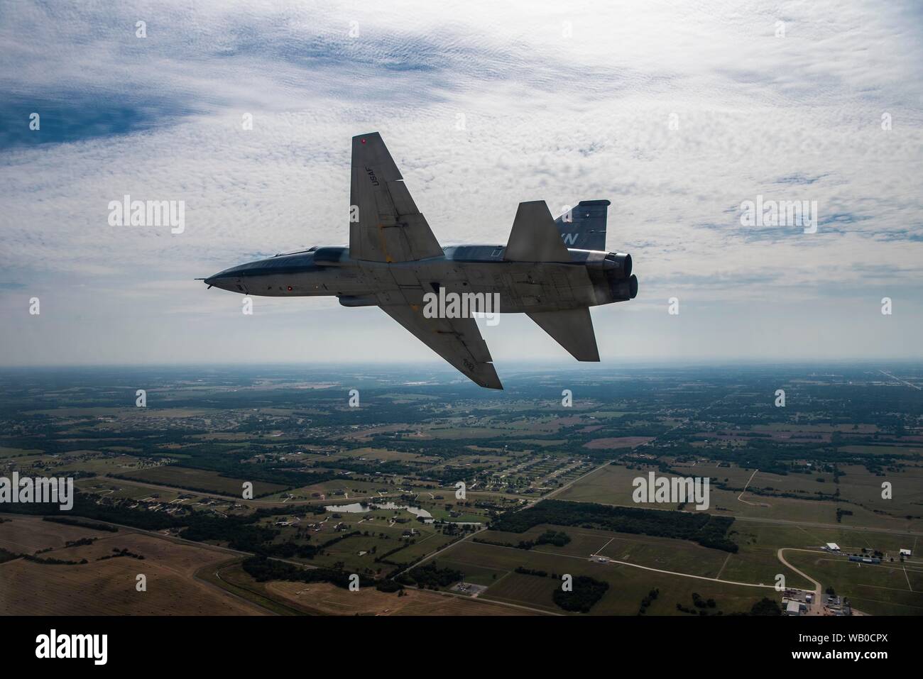 A pilot from the 71st Flying Training Wing soars through the sky in a T ...