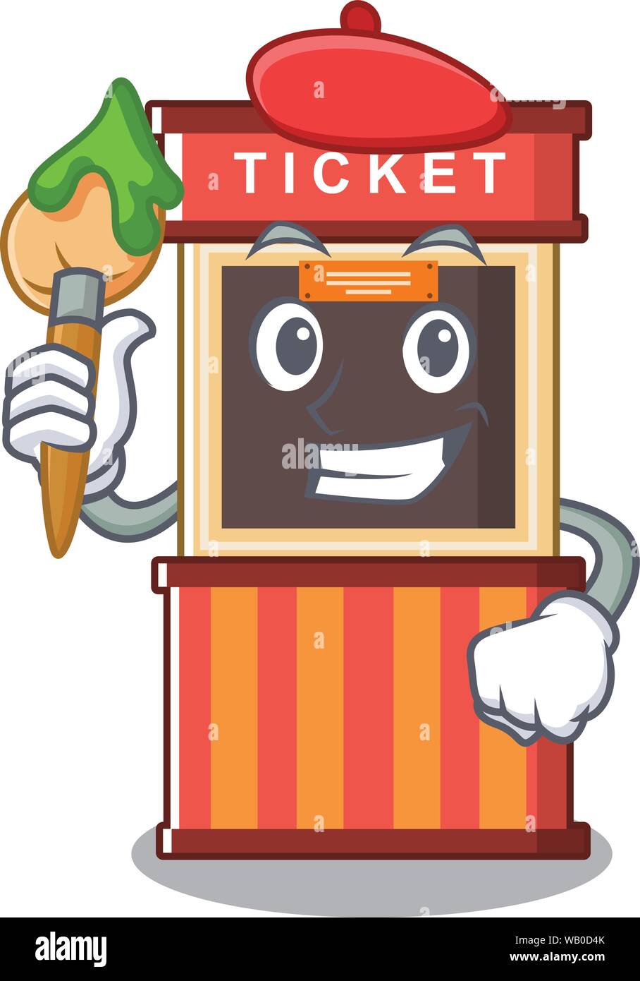 Artist ticket booth edge of mascot table Stock Vector Image & Art - Alamy