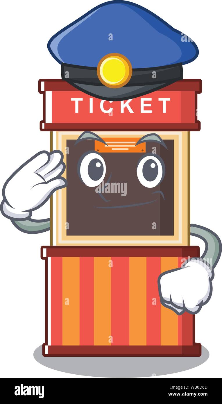 Police ticket booth edge of mascot table Stock Vector Image & Art - Alamy