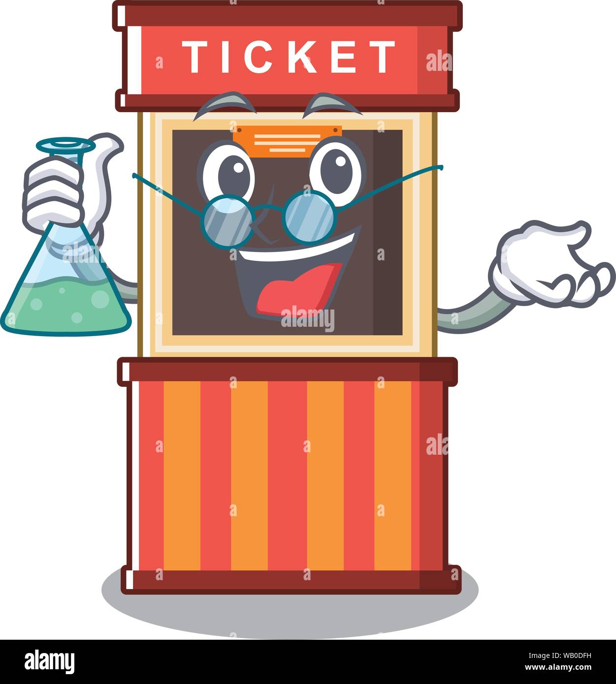 Professor ticket booth in the cartoon shape Stock Vector Image & Art ...
