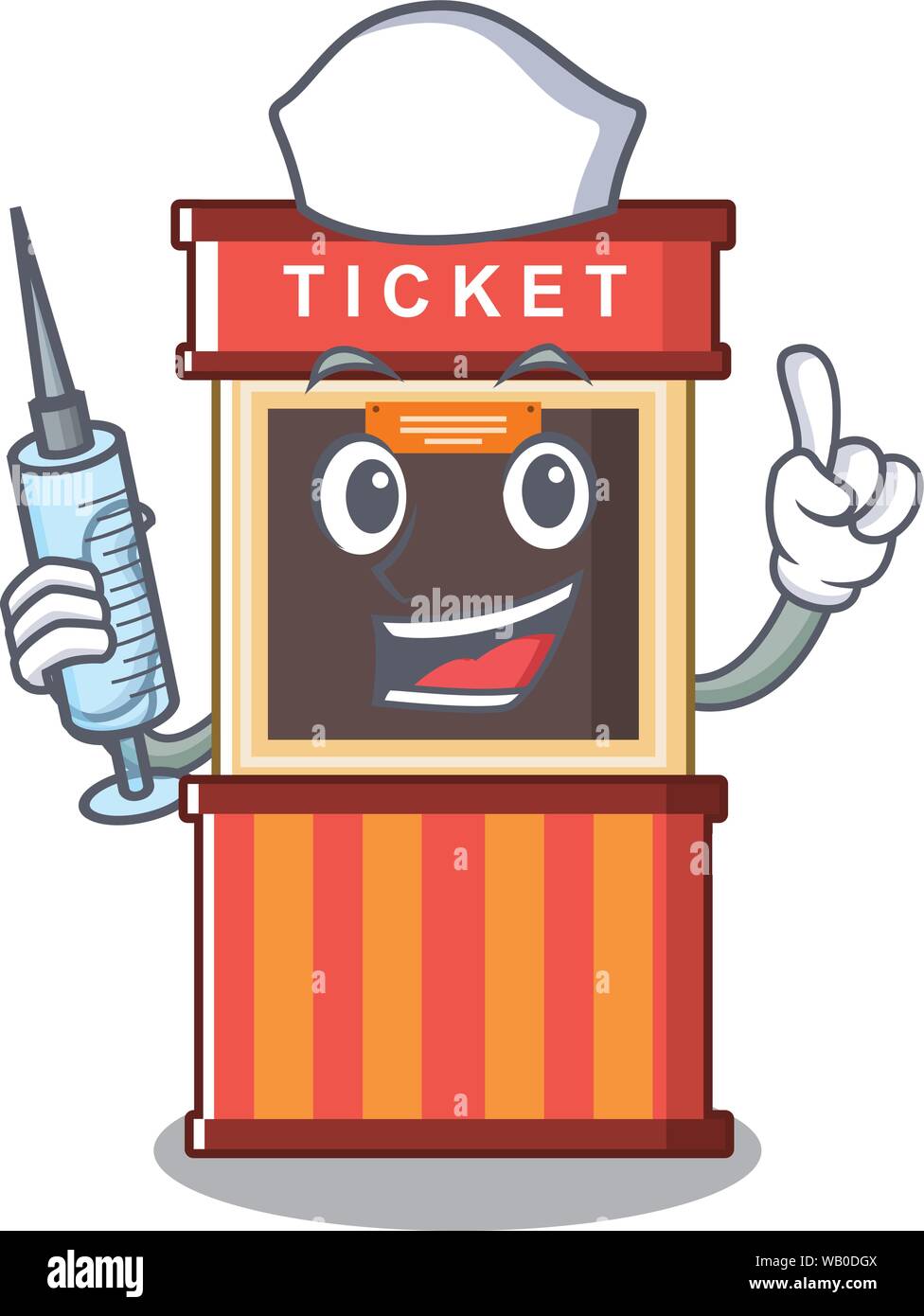 Nurse ticket booth in the cartoon shape Stock Vector Image & Art - Alamy