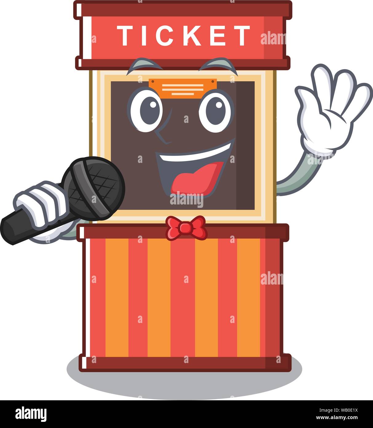 Microphone booth Stock Vector Images - Alamy