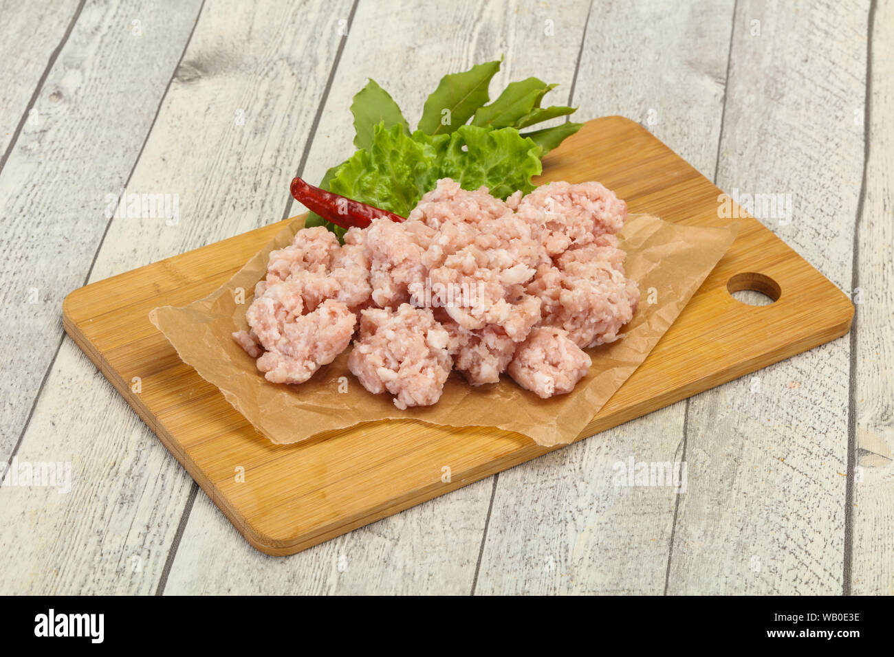 Homemade pork minced meat ready for cooking Stock Photo - Alamy