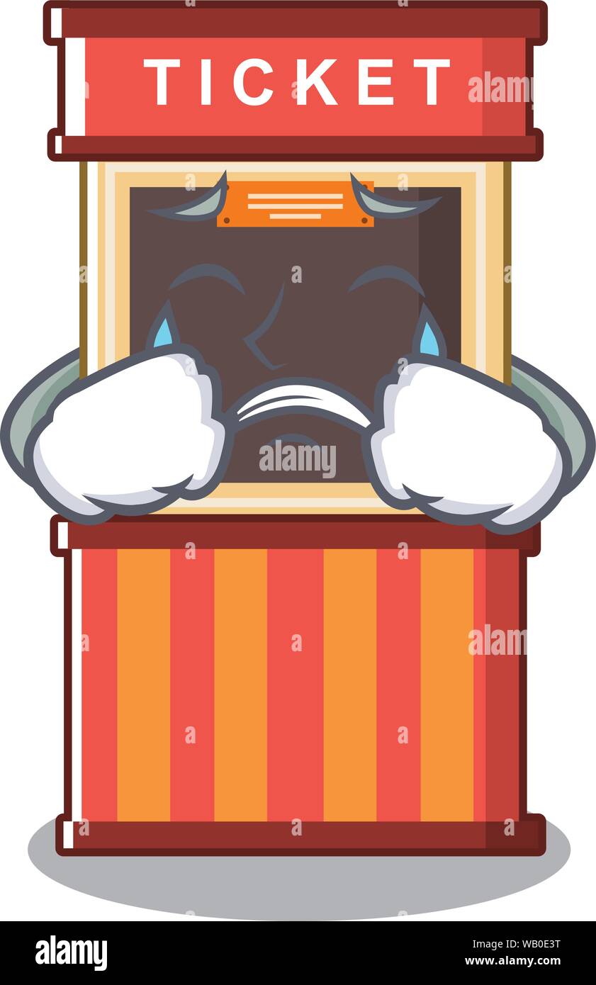 Crying ticket booth isolated with the cartoon Stock Vector Image & Art ...