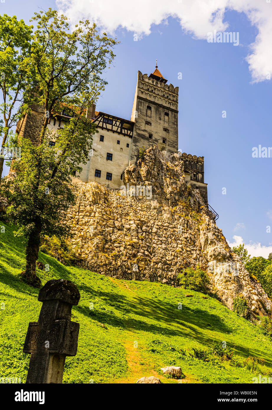 Bran Castle (Castelul Bran). Legendary historical castle of Dracula in ...