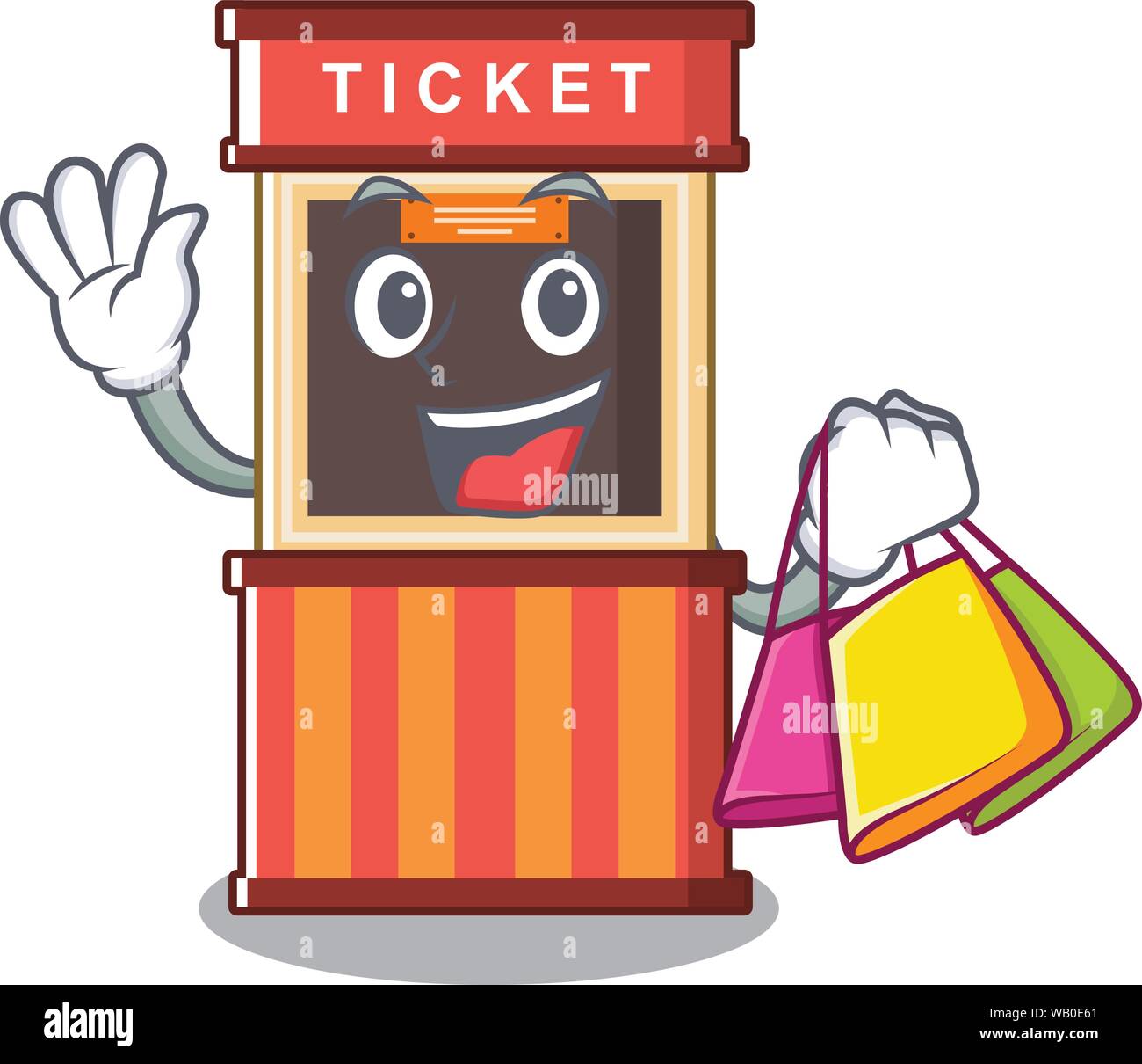 Shopping bag in window Cut Out Stock Images & Pictures - Alamy