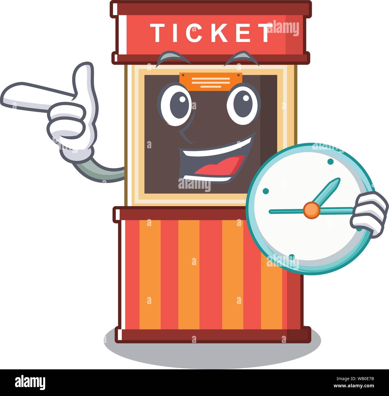 Ticker booth Stock Vector Images - Alamy