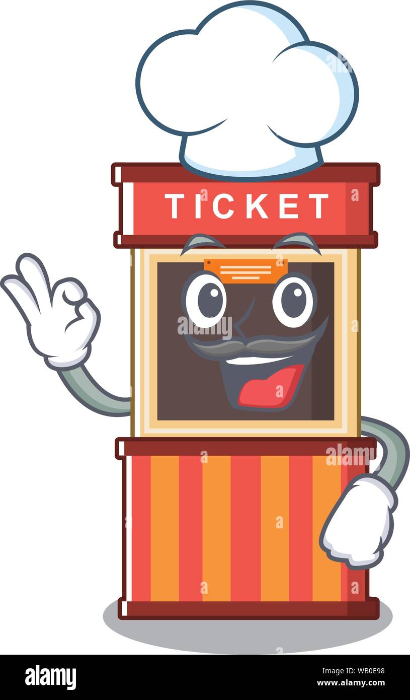 Chef ticket booth in the cartoon shape Stock Vector Image & Art - Alamy