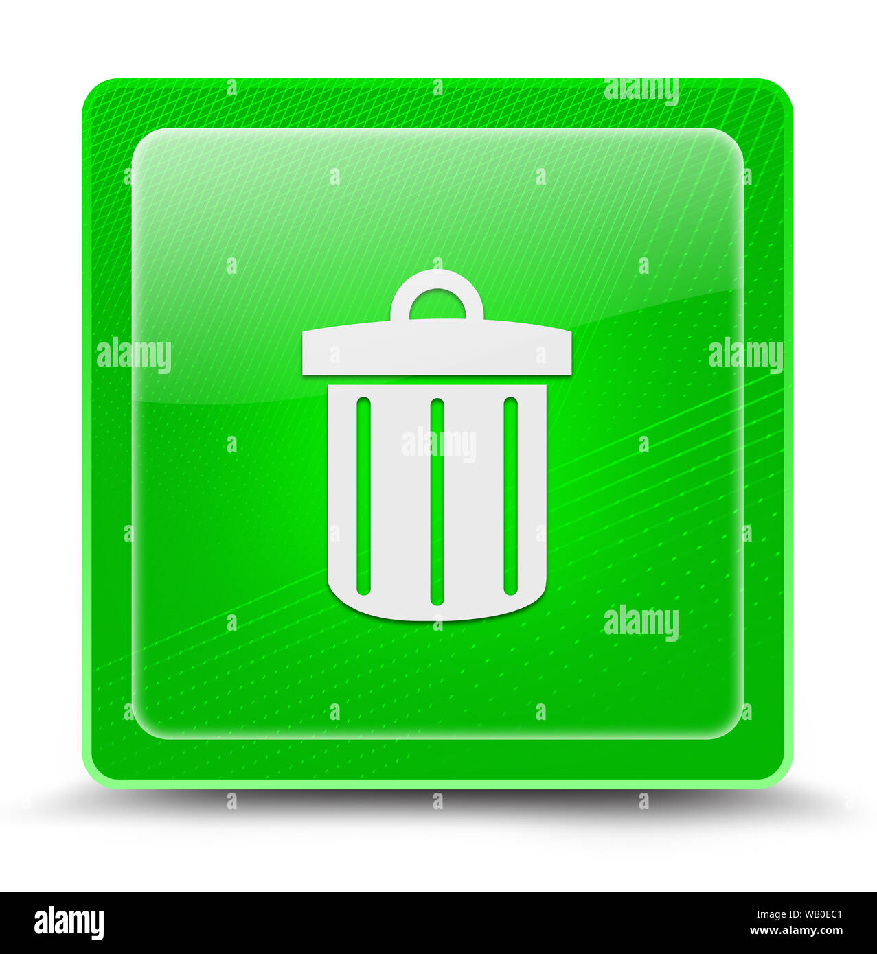 Recycling symbol icon blue square hi-res stock photography and images ...