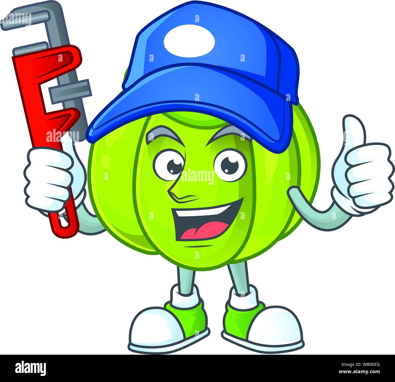 Plumber green pumpkin on the cartoon character Stock Vector Image & Art ...