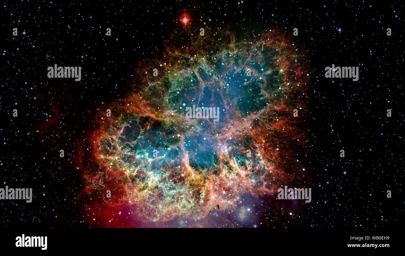 Infinite space background with nebulas and stars. This image elements ...