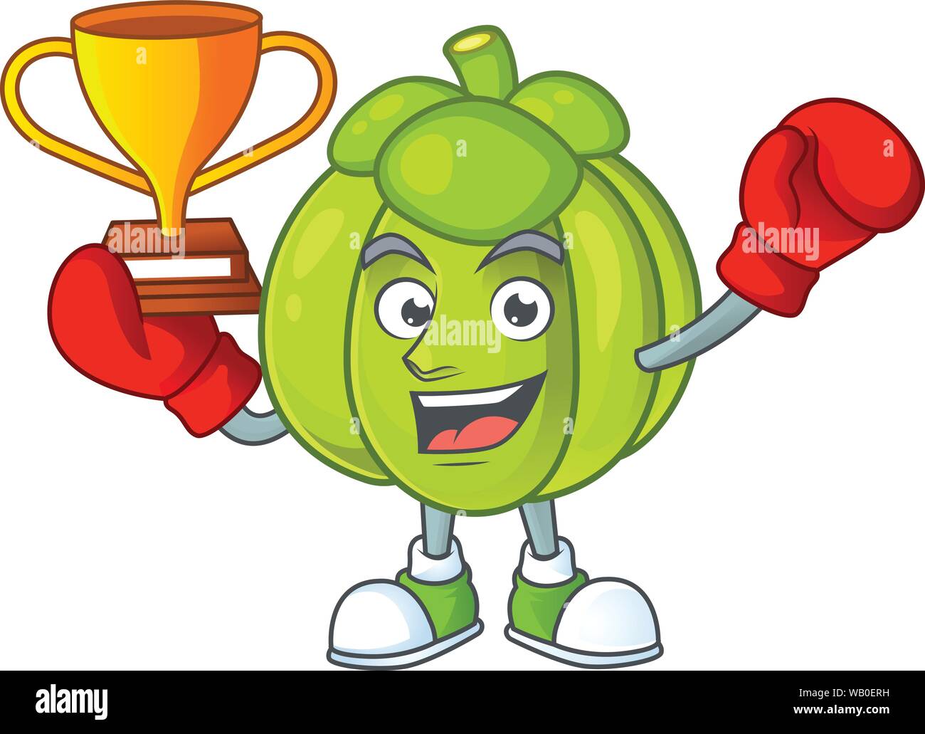 White background boxing gloves green Stock Vector Images - Alamy