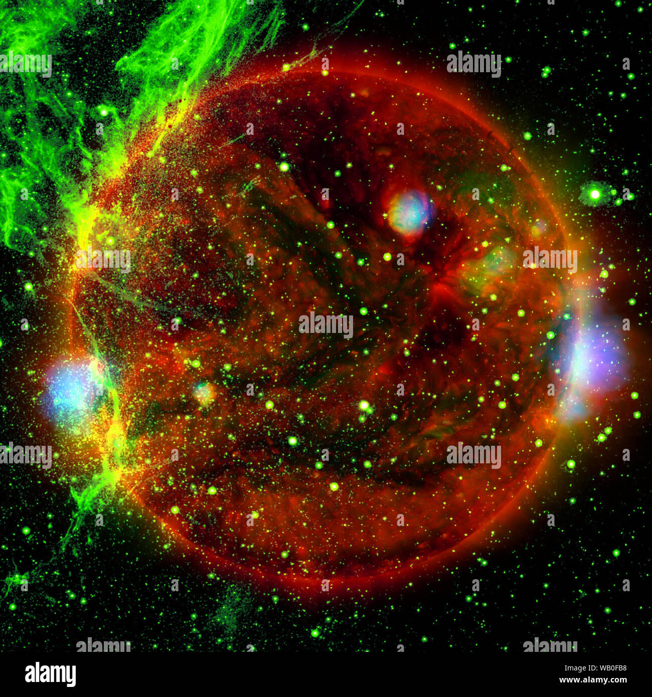 Extremely hot star. Liquid plasma. Cosmic art. Elements of this image ...